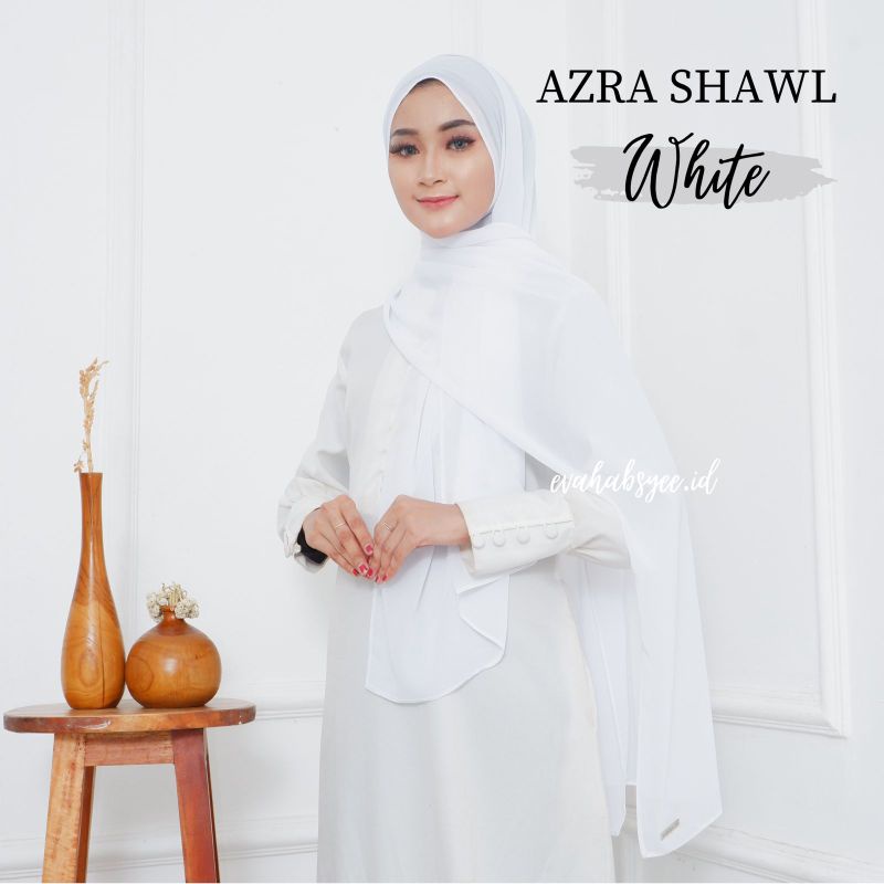 Jual pashmina Putih bersih | Pashmina putih bendera | Azra Putih | pashmina cantik | evahabsyee ...