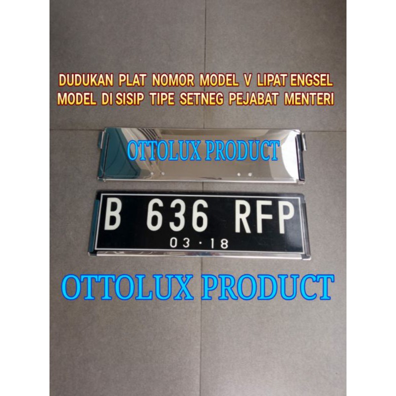 Jual Dudukan plat nomor Tempat plat nomor mobil Tipe Pejabat Menteri ...