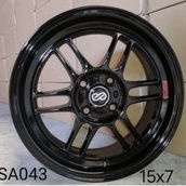 Jual velg racing rpf ring 15 pcd 4x100 black glossy velg mobil R15 | Shopee Indonesia