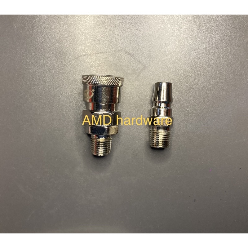 Jual SM20 PM20 QUICK COUPLER SAMBUNGAN KOMPRESOR ANGIN 1/4" Stainless ...