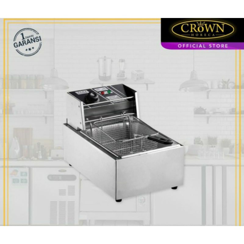 Jual Electric Deep Fryer Crown Horeca SC81 6 Liter 2500 Watt SC-81 ...