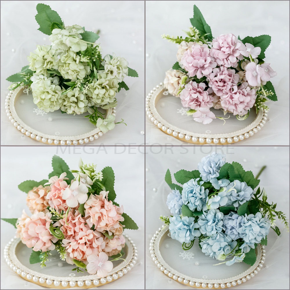 Jual B10 BUNGA HYDRANGEA BUNGA ARTIFICIAL FLOWER BOUQUET BUNGA DEKORASI ...