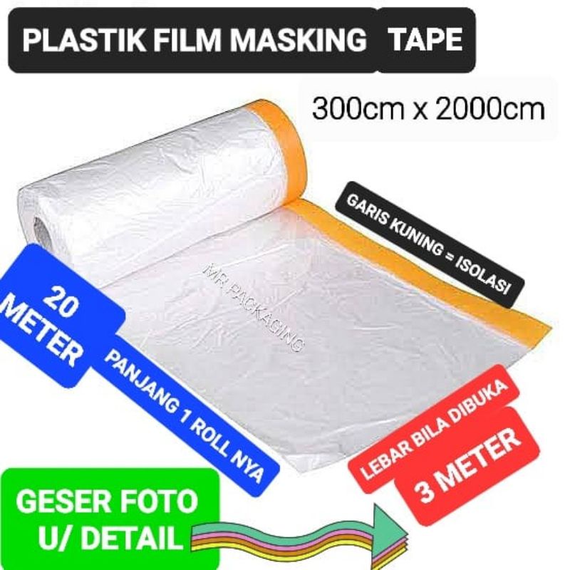 Jual Plastik Isolasi Masking Tape Oil Painting | Maska Tape Cat Minyak ...