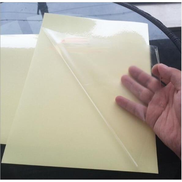 Jual kertas sticker stiker transparan glossy tahan air bisa semua ...