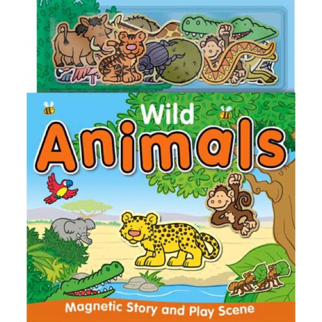 Jual Wild Animals Magnetic Story and Play Scene Book | Shopee Indonesia
