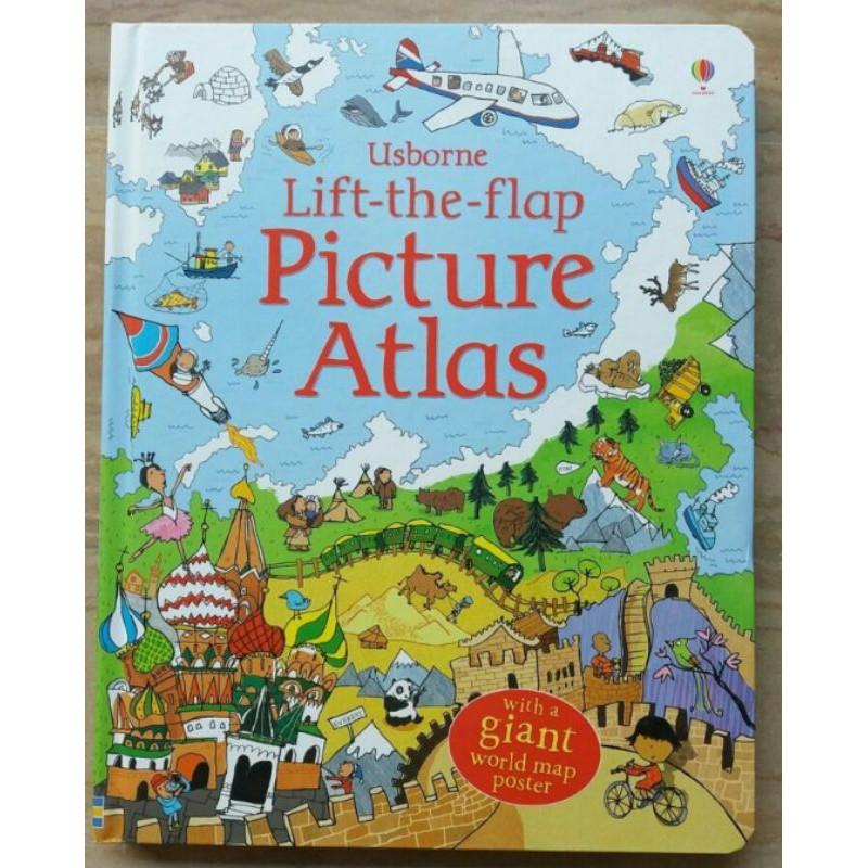 Jual Usborne Lift-the-flap Picture Atlas | Shopee Indonesia