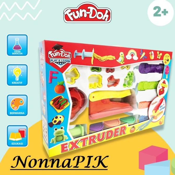 Jual Mainan anak edukasi lilin / fundoh extruder Fun Doh | Shopee Indonesia