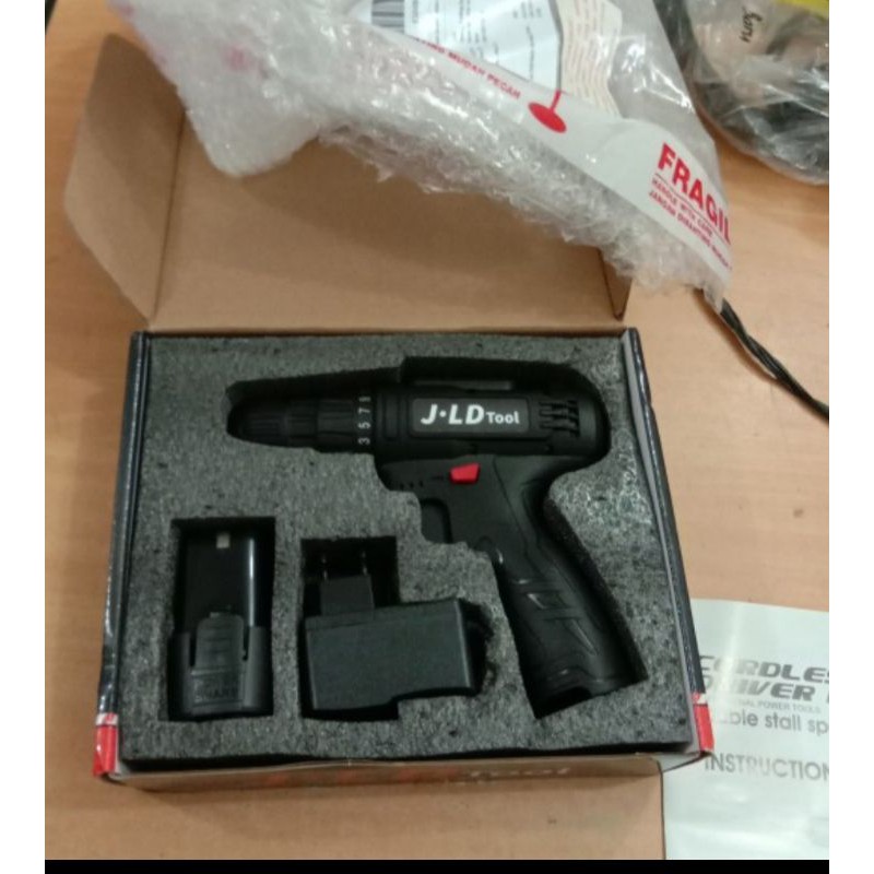 Jual MESIN BOR CORDLESS JLD 12 VOLT / BOR BATERAI JLD 12 VOLT | Shopee ...