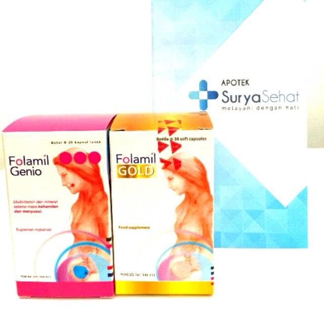 Jual Folamil Genio / Folamil Gold isi 30 kapsul lunak | Shopee Indonesia