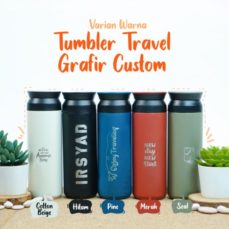 Jual Tumbler Travel ( Free Custom ) | Shopee Indonesia