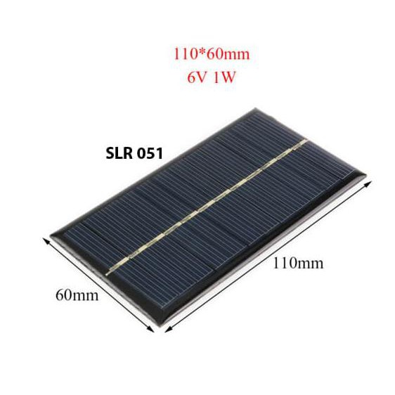 Jual Modul Solar Cell Panel Surya Mini 6V 1W 200Ma Ponsel 18650 Cas Hp ...
