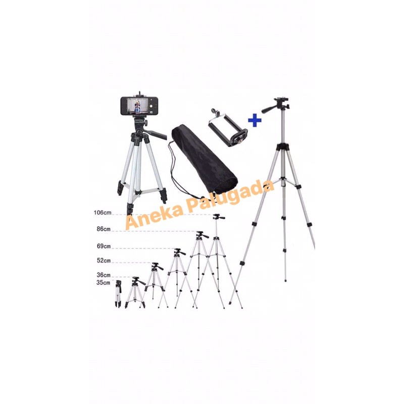 Jual TRIPOD PORTABLE PANJANG 1 meter HITAM | Shopee Indonesia