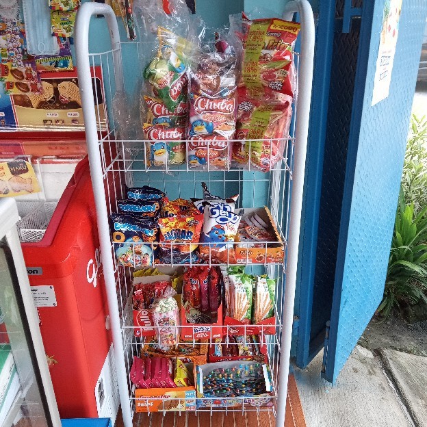 Jual Rak Chiki / Rak Ciki Susun 4 Anti Karat / Rak Snack Susun 4 ...