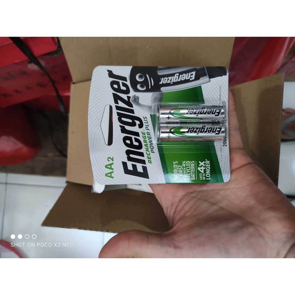 Jual batu baterai energizer aa rechargeable 2000 mah isi 2 bh( 1 set ...