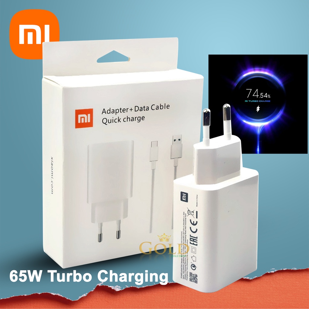 Jual CHARGER CASAN XIAOMI FAST CHARGING TYPE - C 65W FOR REDMI NOTE 10 ...