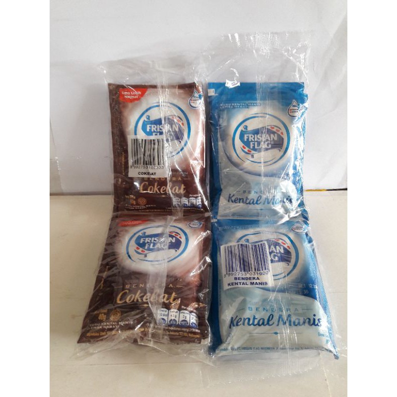 Jual susu bendera sachet 40g 1pak(isi 6pcs)all variant | Shopee Indonesia