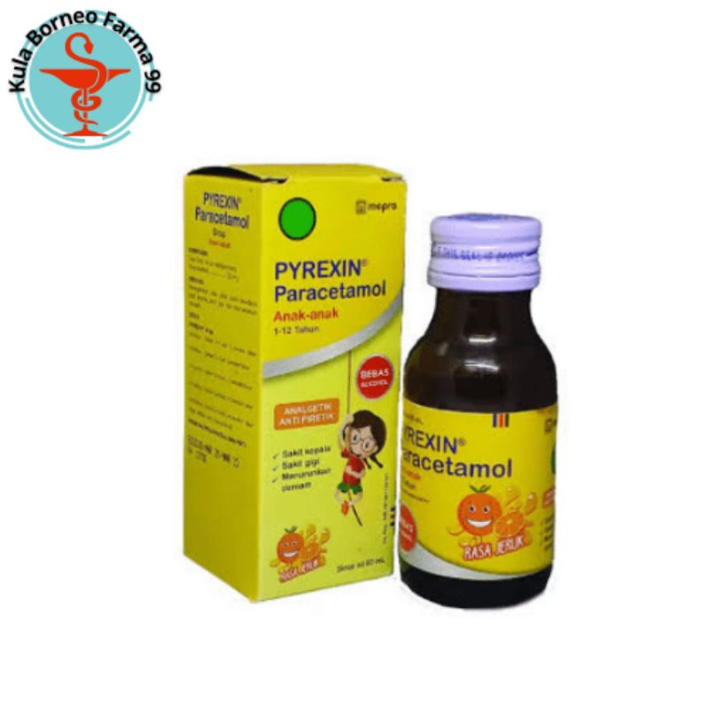 Jual Pyrexin Paracetamol 60 ml rasa Jeruk | Shopee Indonesia