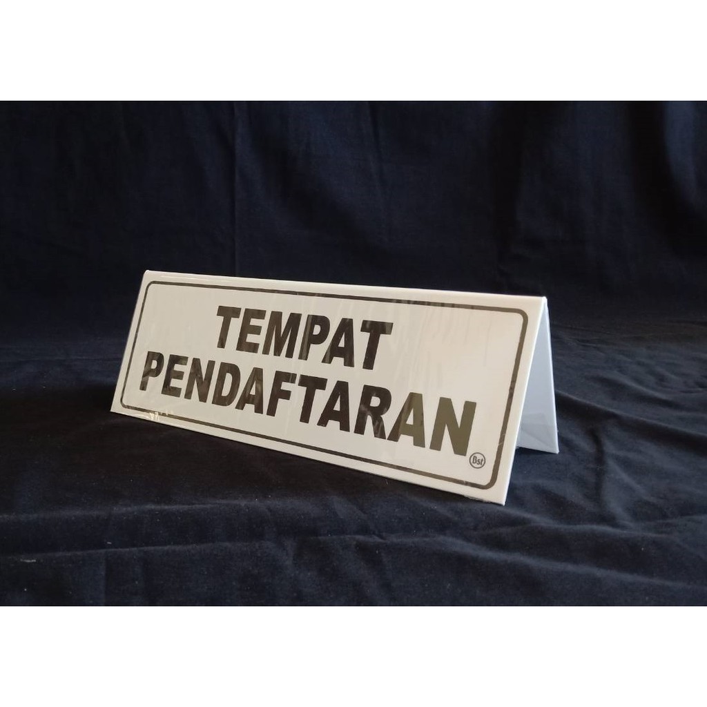 Jual Label Meja Akrilik Tempat Pendaftaran | Shopee Indonesia