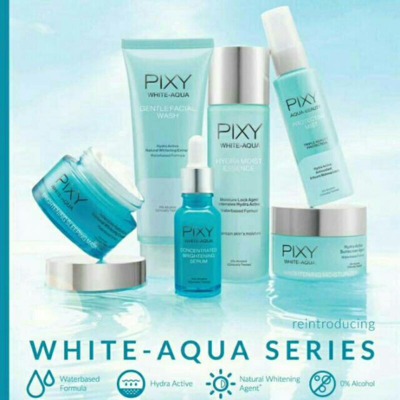 Jual PIXY PAKET (FREE SHEET MASK) WHITE AQUA SERIES SLEEPING MASK ...