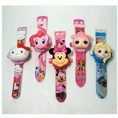 Jual ( BANYAK MOTIF ) Jam Tangan Anak Laser Proyektor ( LED) digital ...