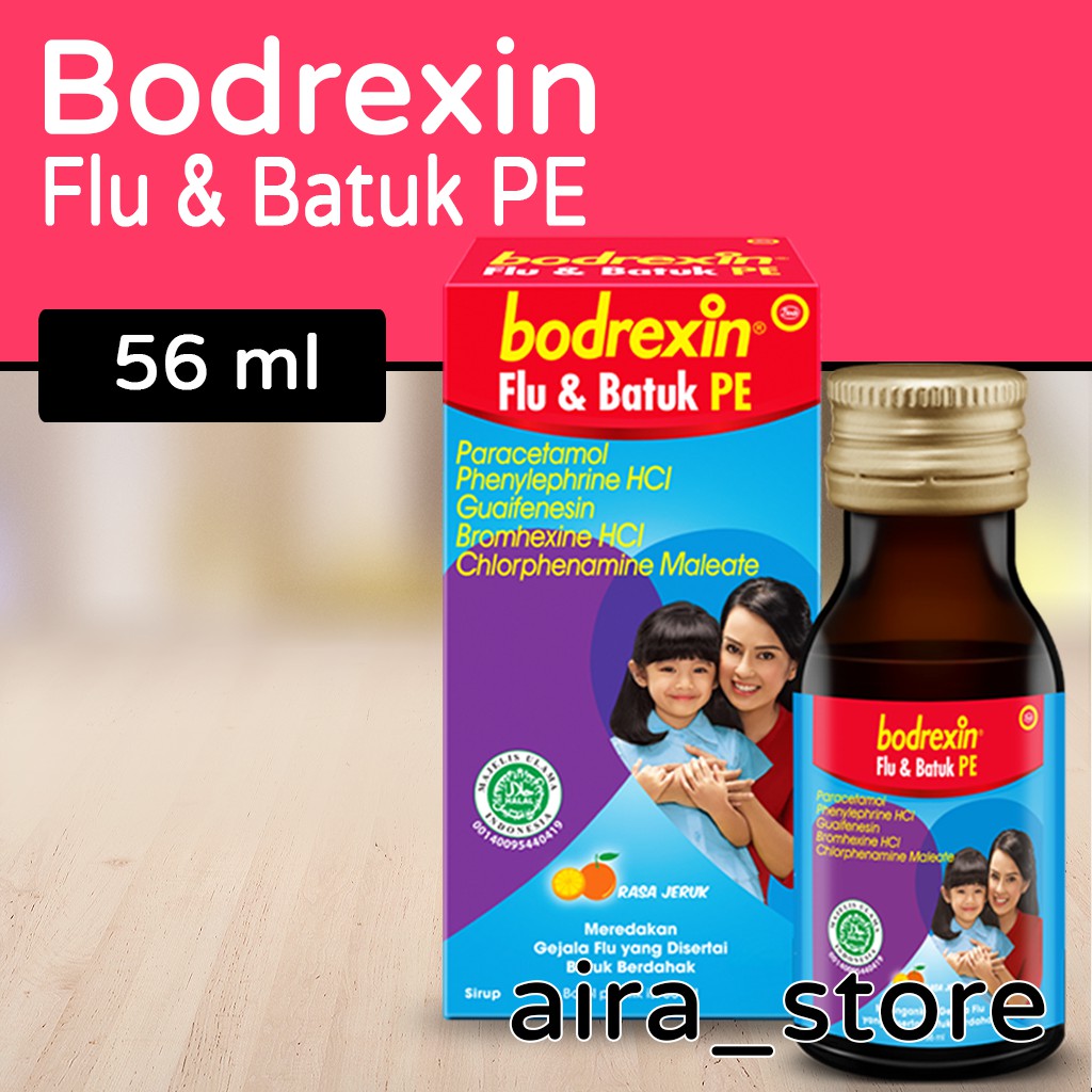 Jual Bodrexin Flu & Batuk Berdahak PE - Sirup 56ml | Shopee Indonesia