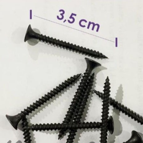 Jual Sekrup Tembok Skrup Dinding Tembok Gypsum ukuran 3,5cm | Shopee ...