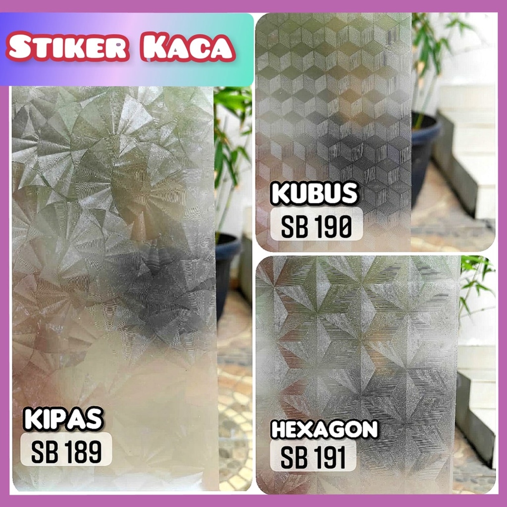 Jual WALLSTIKER WALL STICKER KACA SUNBLAST KACA PINTU DAPUR SETIKER ...