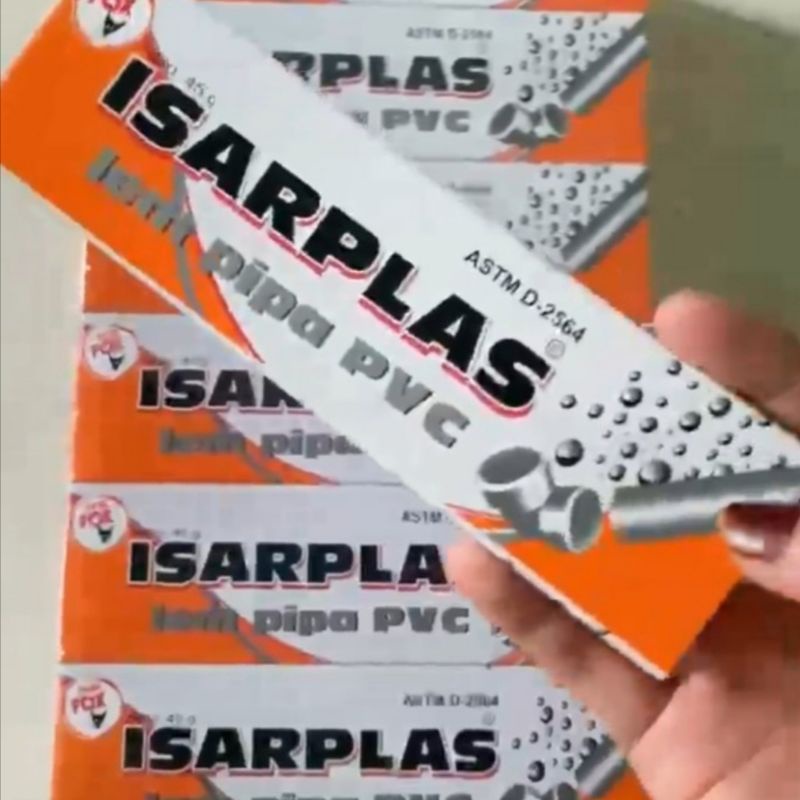 Jual LEM PIPA PVC ISARPLAS 45 gr TUBE / LEM PARALON ISARPLAS 45 gram Grosir | Shopee Indonesia