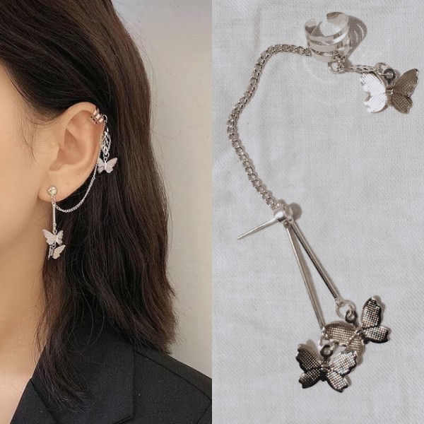 Jual Butterfly Clip Earrings / Anting Jepit Wanita | Shopee Indonesia