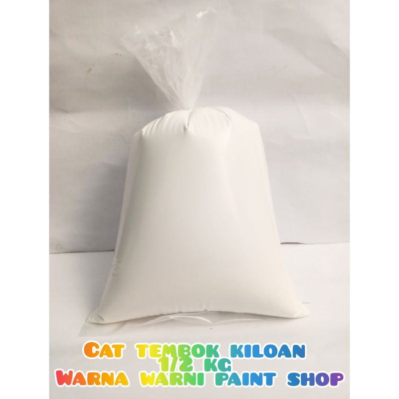 Jual CAT TEMBOK/CAT KILOAN/CAT DINDING/CAT PUTIH 400GRAM | Shopee Indonesia