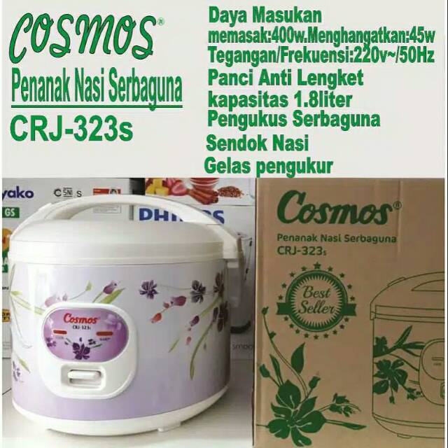 Jual Magic com cosmos 1,8L CRJ-323s rice cooker 3 in 1 | Shopee Indonesia