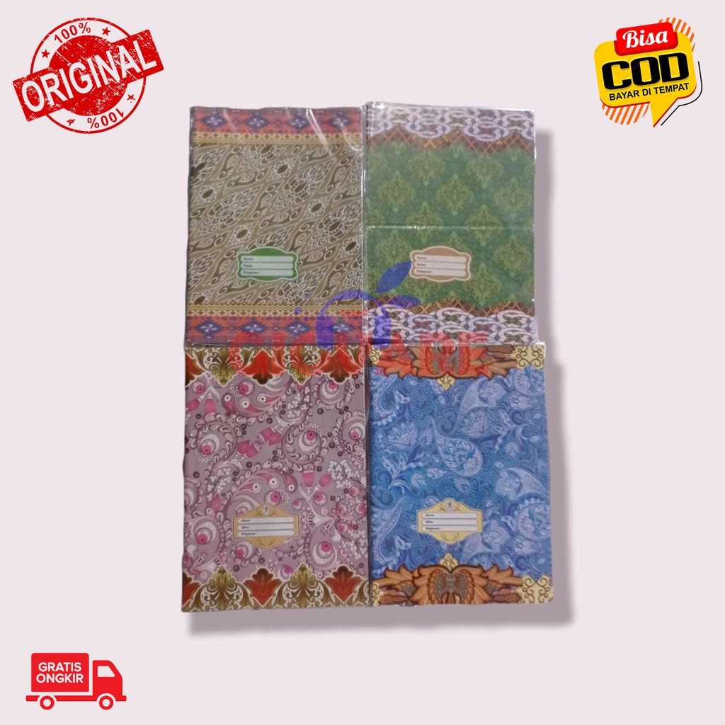 Jual SAMPUL BUKU BATIK UKURAN BOXY | SAMPUL BUKU KERTAS MOTIF BATIK ...