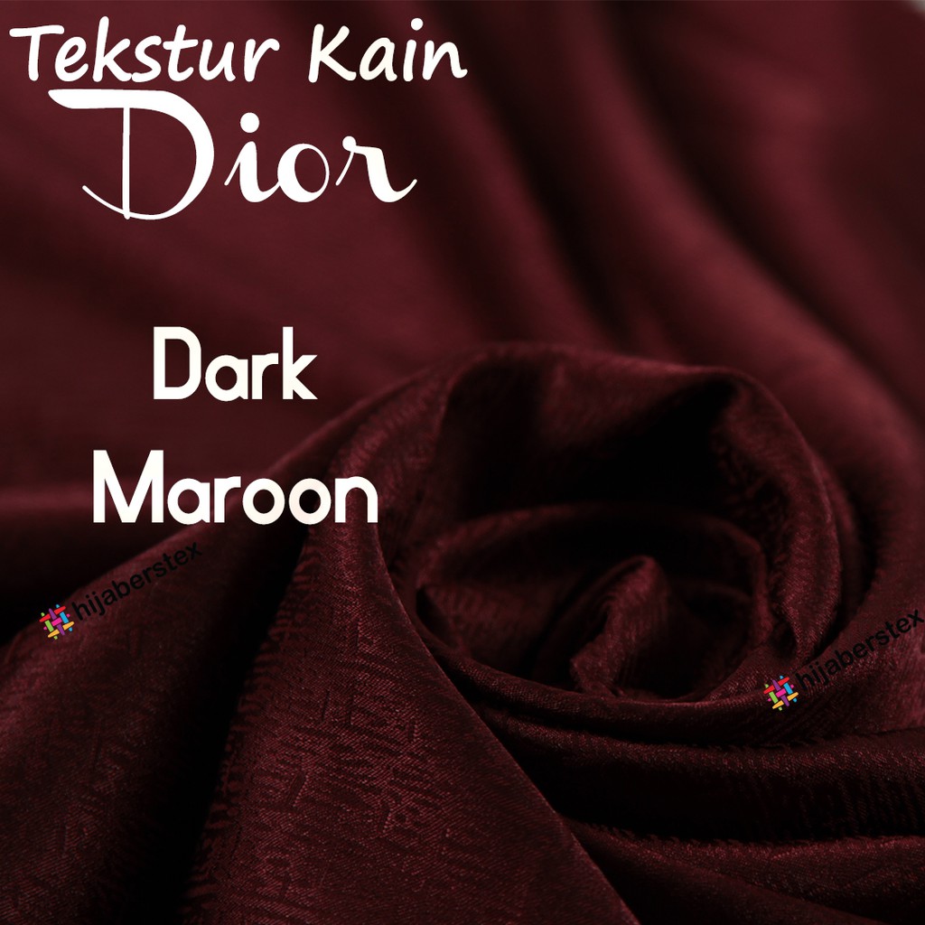 Jual 1/2 Meter Kain DIAMOND SKIN Dark Maroon (ecer warna - DC) | Shopee ...