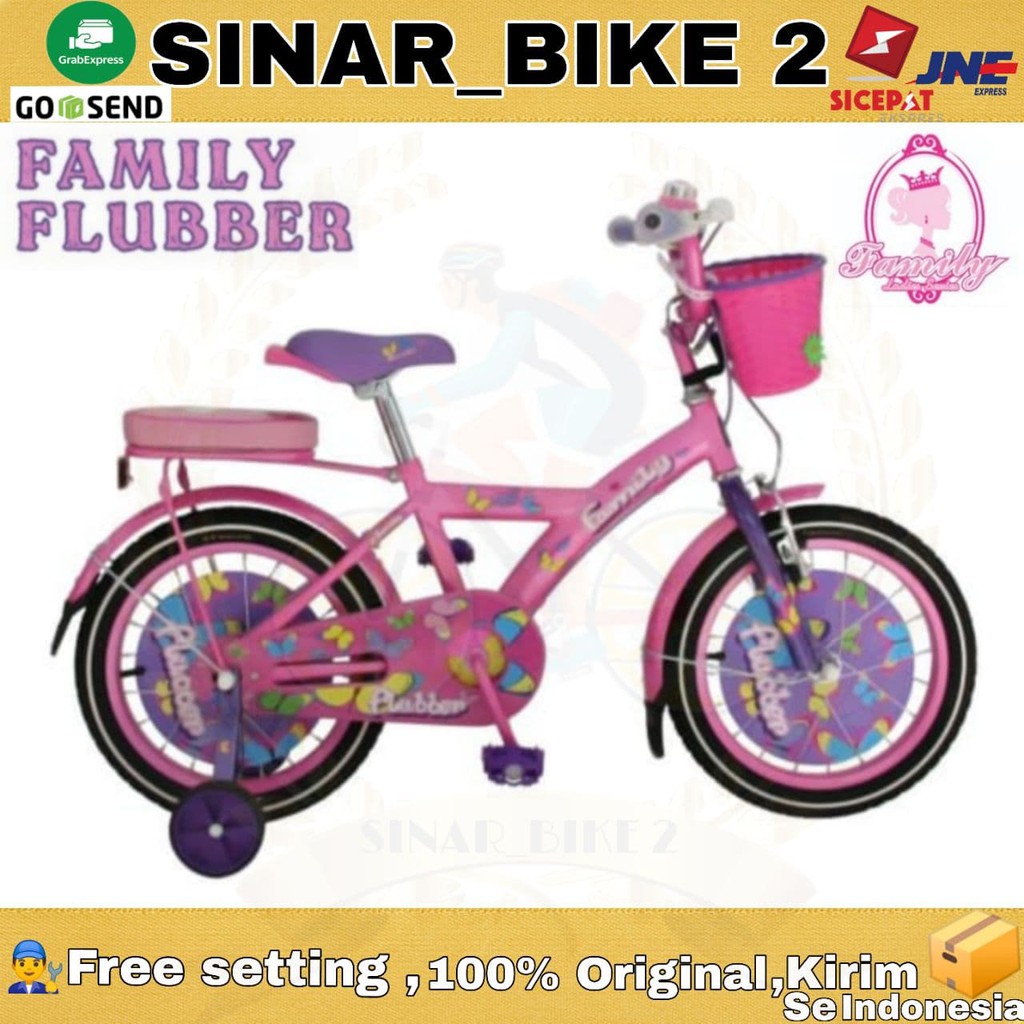 Jual Sepeda Anak Perempuan FAMILY Flubber 16Inch | Shopee Indonesia