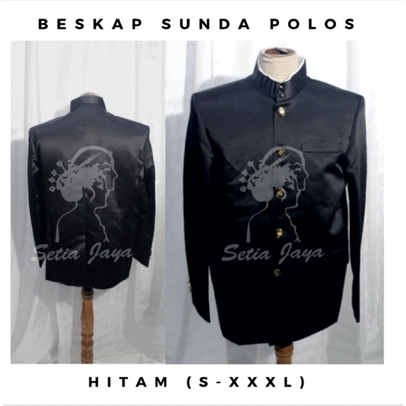 Jual Beskap Sunda Polos dan Bordir/ Beskap Basofi Among Tamu | Shopee ...