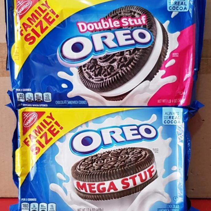 Jual TERLARIS OREO IMPORT MEGA STUFF OREO COOKIES KEMASAN BESAR ...