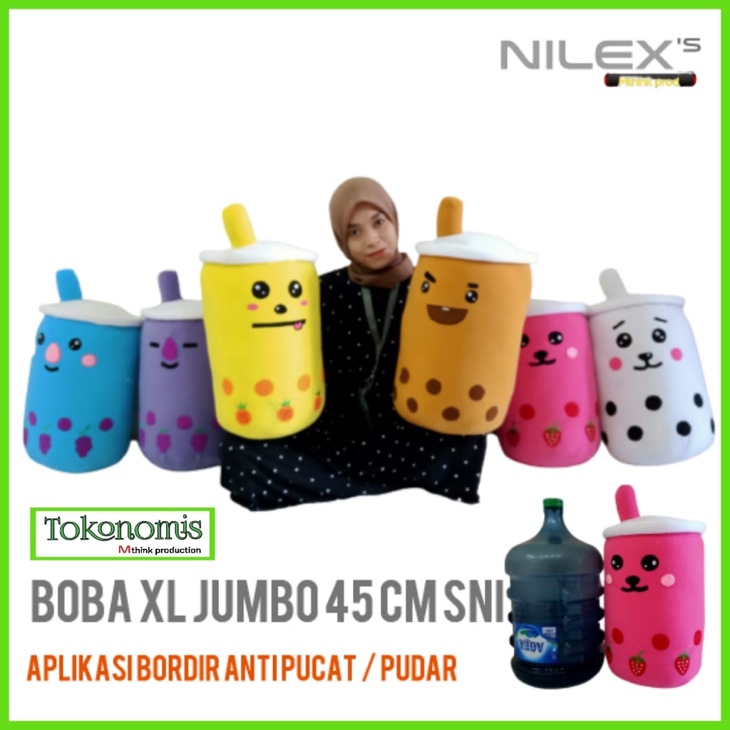 Jual Boneka boba BTS BT21 JUMBO / bantal boba brown milk tea standar ...