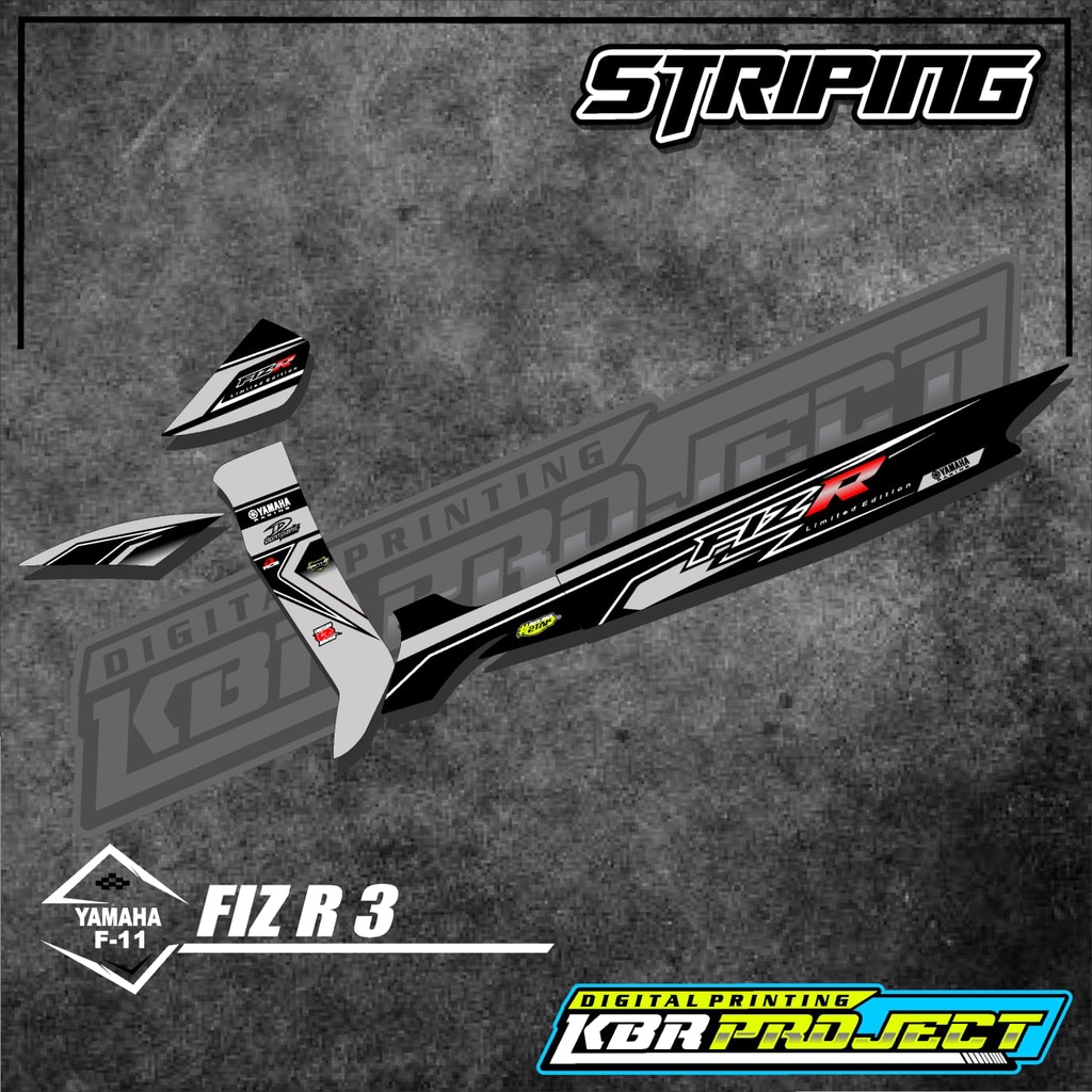 Jual [COD] Stiker FIZ R striping FIZ R 3 motor YAMAHA motor sticker ...