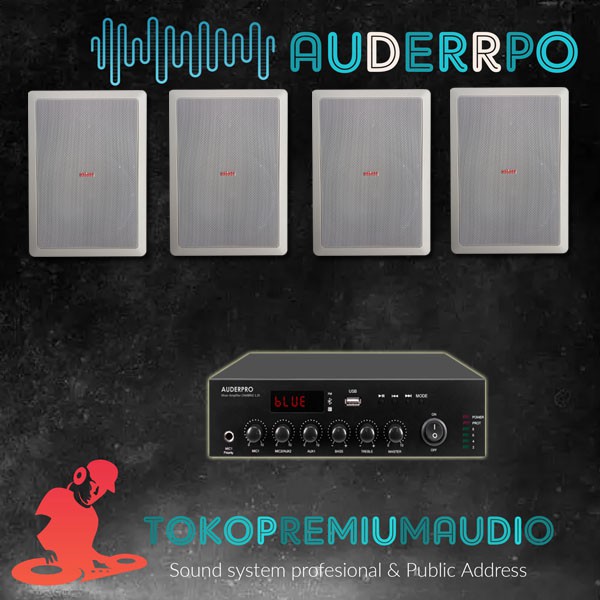 Jual 1 set sound system audio restoran cafe pro13 speaker ceiling ...