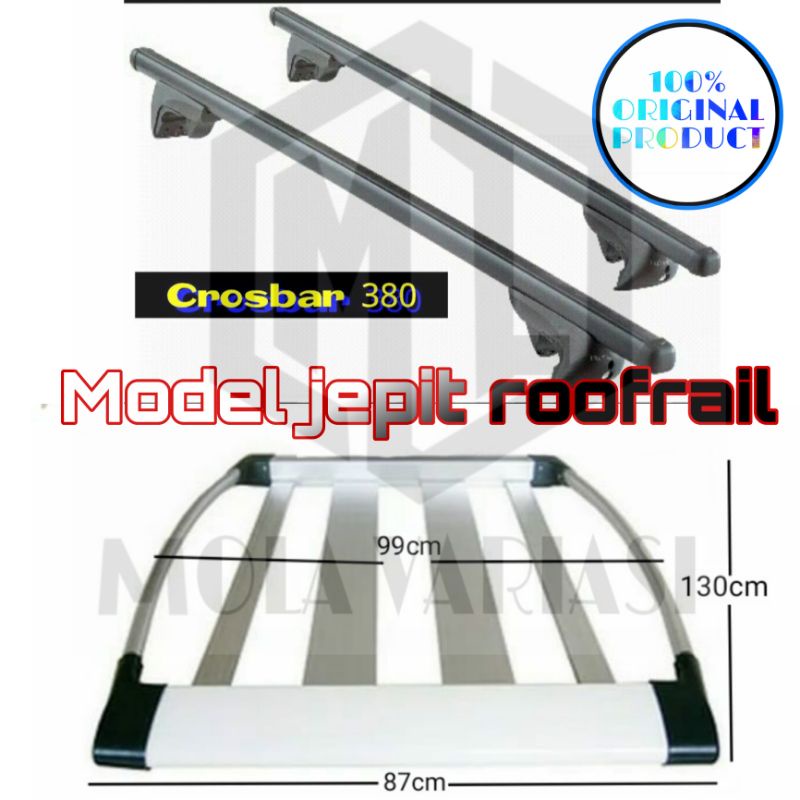 Jual Roofrack Bagasi Atas Mobil Model Oval Sun Rack Rush Terios 2008 ...
