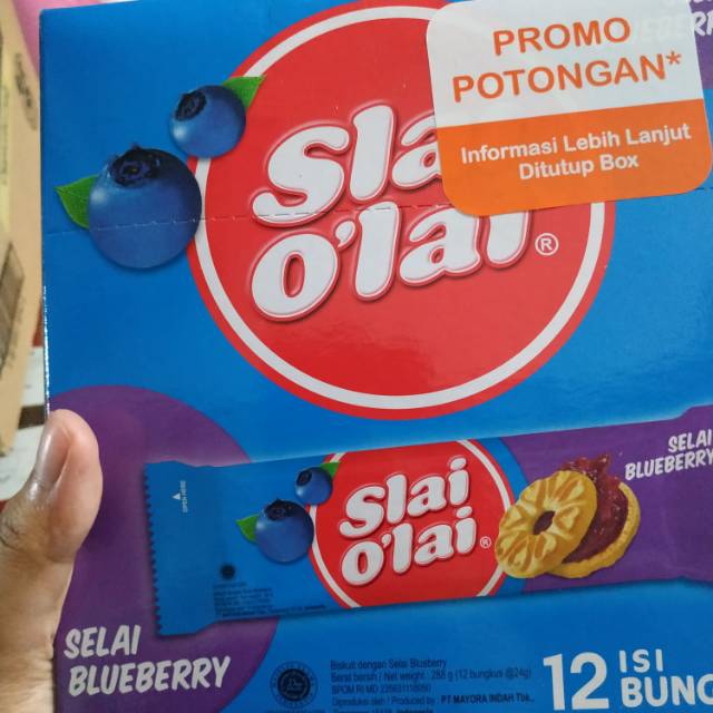 Jual SLAY OLAY 12 BUNGKUS BLUEBERRY 288 gr | Shopee Indonesia