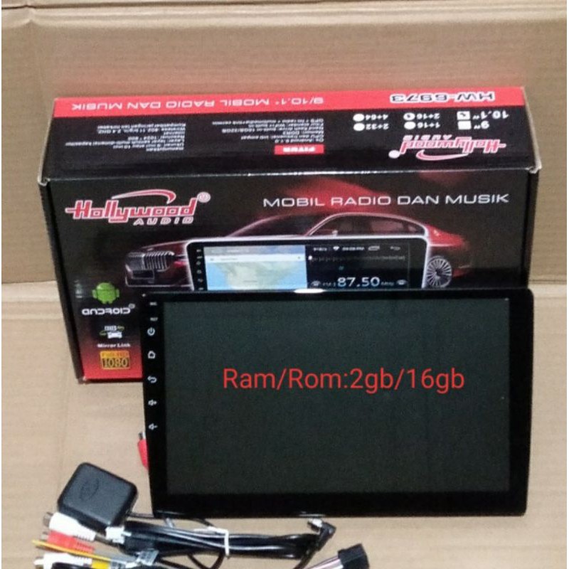 Jual Tape mobil double din android 10 Inch Hollywood H-W6973 termurah ...