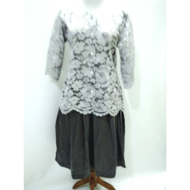 Jual Baju setelan atasan brokat dgn bawahan sifon | Shopee Indonesia
