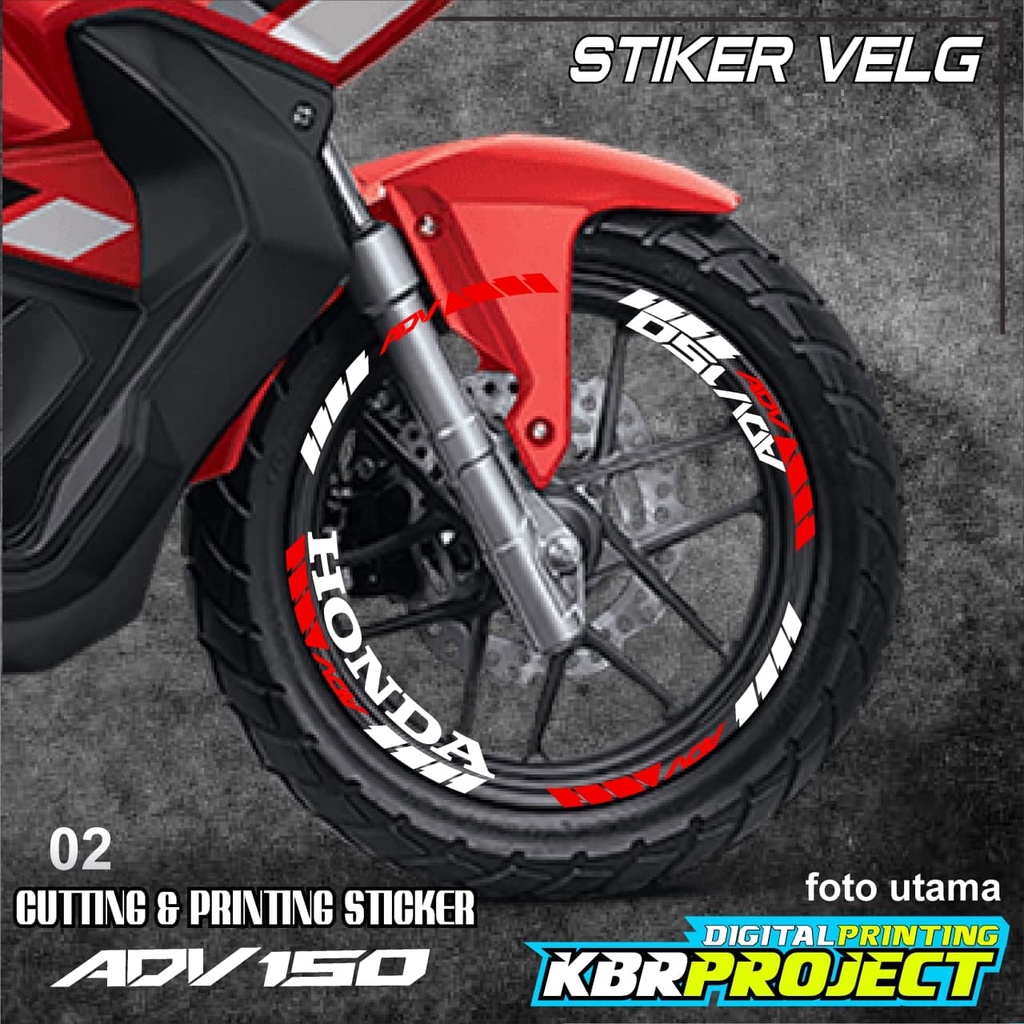 Jual Stiker Velg ADV 150 - Stiker Velg Variasi List Honda ADV 150 ...
