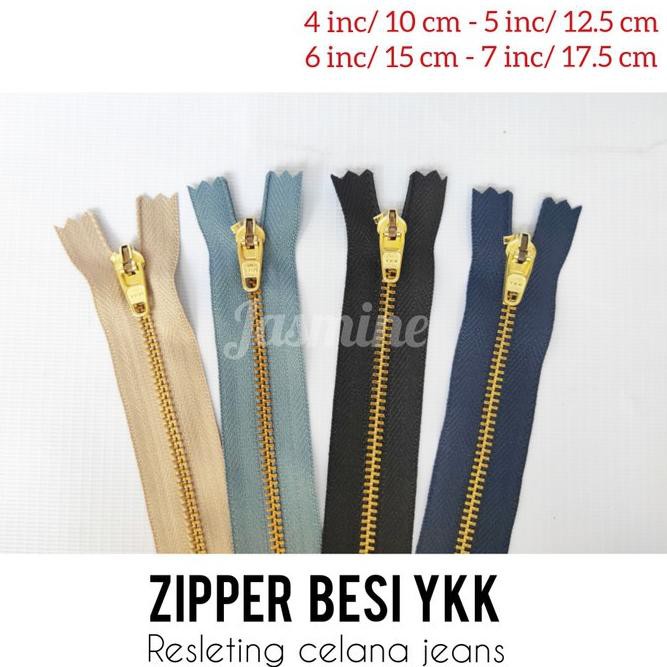 Jual (LUSIN) Zipper Celana Jeans YKK/ Resleting Gigi Besi Levis YKK (ART. D5188) | Shopee Indonesia