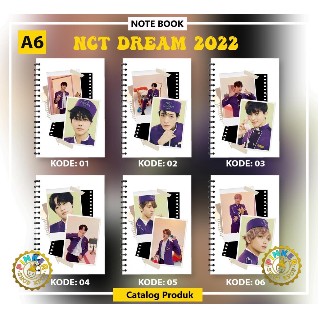 Jual Note/Notebook A6 NCT DREAM SEASON GREETINGS 2022 JENO, JAEMIN ...