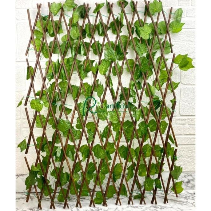 Jual Pagar Rambat Tanaman Daun Anggur Plastik Artificial Batang Pohon ...
