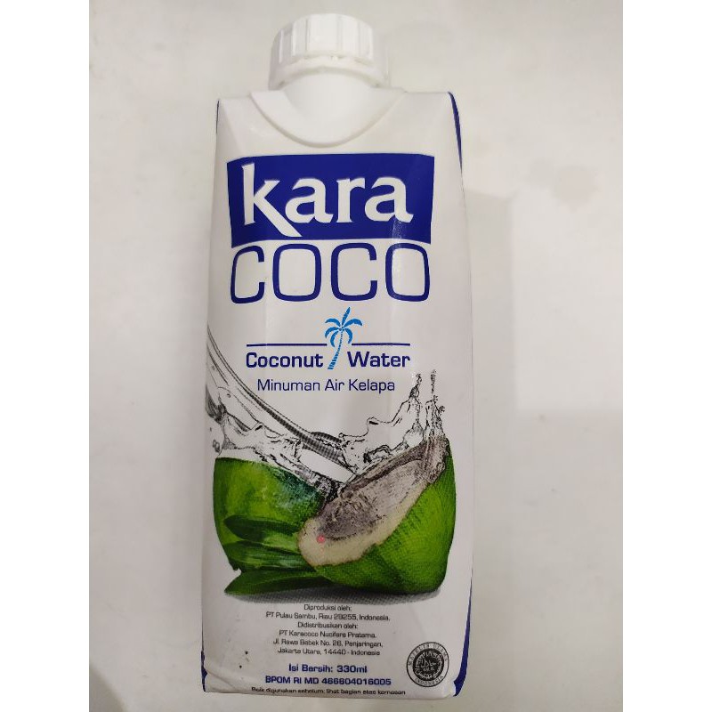 Jual KARA COCO Coconut Water/ 100% Air Kelapa 330ml | Shopee Indonesia
