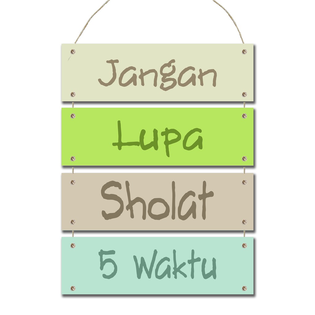 Jual HIASAN DINDING FLASHPIXEL JANGAN LUPA SOLAT 5 WAKTU 4 SUSUN ...