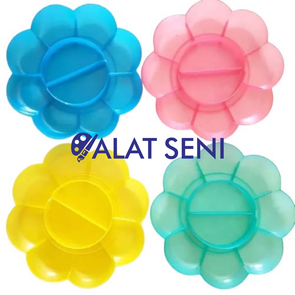 Jual Palet Lukis Murah / Palet Plastik Bunga Aneka Warna / Palet Anak ...
